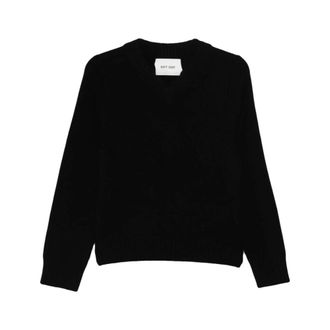 Soft Goat V-Ausschnitt-Pullover - - Knitwear - Damen - Schwarzk - S