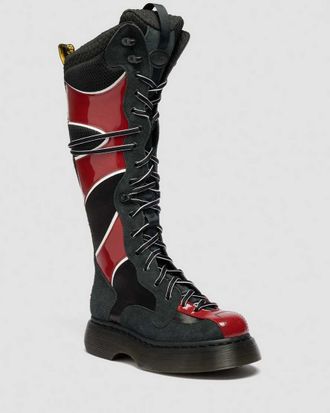 Dr. Martens Buzz Boxer Mixed Material Stiefel in Schwarz, Gr&ouml;&szlig;e: 36