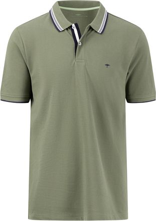 Fynch-Hatton Poloshirt mit Kontrast-Details Dusty Olive/M