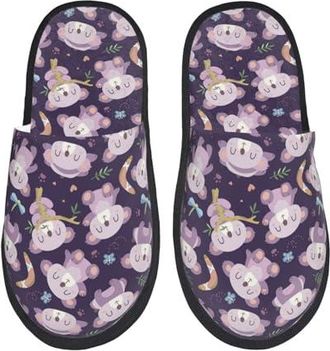 Generic Pantoufles Unisexes Koala Violet Mignon House Chaussures Doux Lavable Chaude Pantoufles, Pour Femmes, Mariage, Fête, M