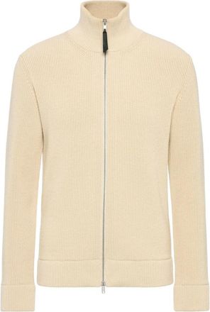 Maison Margiela Baumwoll-Pullover mit Rei&szlig;verschluss - - Knitwear - Herren - Beige - M