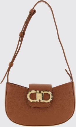 Ferragamo Gabry Mini-Schultertasche aus Kalbsleder mit Gancini-Logo