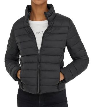 Only Onltahia Lw Noos OTW Veste matelass&eacute;e pour femme, noir, taille X_L, Noir, x_l