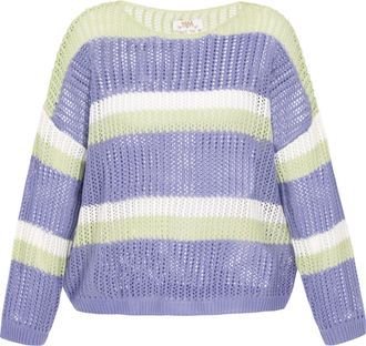 Usha Pullover Frauen cremewei&szlig; hellgr&uuml;n blau