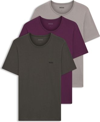 BOSS Herren TShirtRN 3P Classic Dreier-Pack T-Shirts mit Logo-Stickerei Gemustert983 L