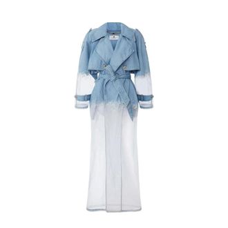 Elisabetta Franchi Damen, M&auml;ntel, Blau, SGr&ouml;&szlig;e