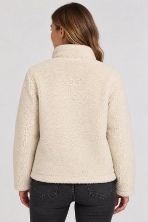 Sublevel Fleecejacke Damen Teddy Fleece Jacke mit Stehkragen & Taschen kuschelig Perfekte Passform Hochwertige Verarbeitung, Angenehm weich & warm