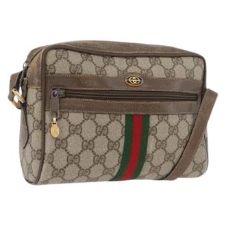 Gucci Sac bandouli&egrave;re GG Canvas Pre-owned - Femme - Pre-owned - Beige - Taille: ONE Size
