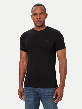 Guess T-Shirt M6YI24 K3728 Schwarz Extra Slim Fit