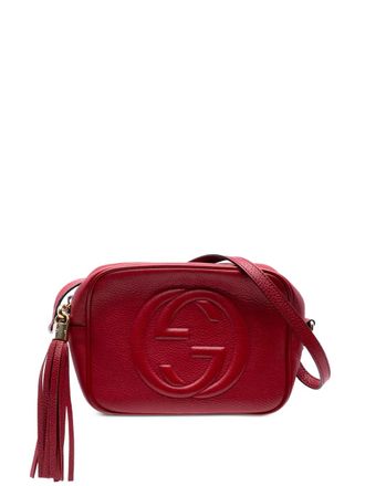 Gucci sac à bandoulière Soho Disco en cuir (2016-2025) - Rouge