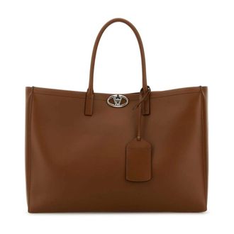 Valentino Garavani VLogo Shopping Bag - - Bags - Herren - Braun - ONE SIZE
