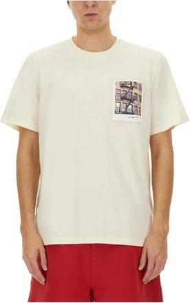Helmut Lang Pstcard T Bldng.mal - Homme - Tops - Blanc - Taille: XL