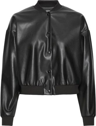 Ichi Ichi, Femme, Vestes, Noir, Taille: 42 FR Leather Vestes