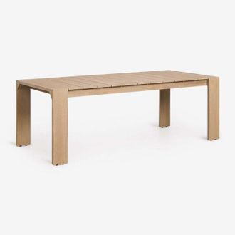 Sklum Rechteckiger Esstisch 220x100 cm aus Akazienholz Mirelen Helles Akazienbraun