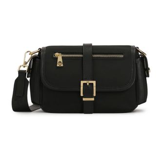 Kazar Femme, Sacs, Noir, Taille: ONE Size Sac &agrave; main noir avec poches lat&eacute;rales