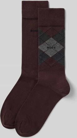 HUGO BOSS Socken aus Baumwoll-Mix im 2er-Pack Modell ARGYLE