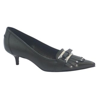 Guglielmo Rotta Schuh im geh&auml;mmerten Stil mit Fransen - - Shoes - Damen - Schwarzk - 39 EU