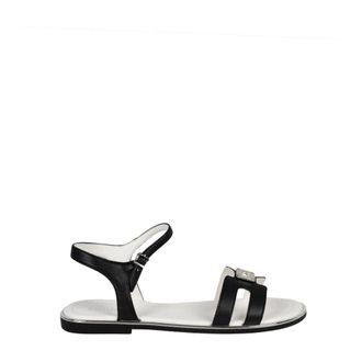 Liu Jo Sandaletten mit Logo-Plakette und runder Spitze - - Shoes - Damen - Schwarzk - 40 EU