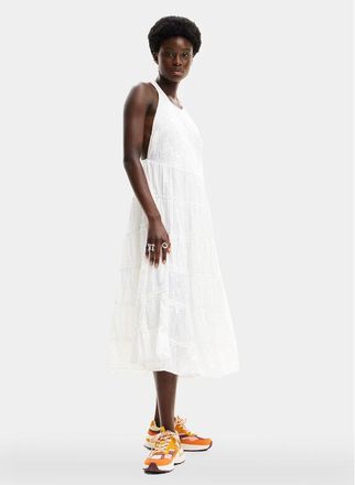 Desigual Sommerkleid MONSIEUR CHRISTIAN LACROIX Romantic 24SWVW78 Wei&szlig; Regular Fit