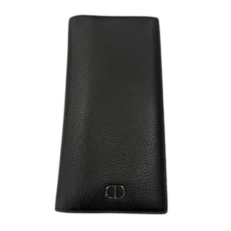 Dior Portefeuille long bifold en cuir Pre-owned - Homme - Pre-owned - Noir - Taille: ONE Size