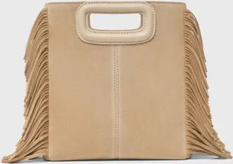 Maje M-tasche Aus Wildleder - Cappuccino - Maje