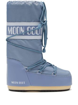 Moon Boot après-ski à bande logo Icon - Gris