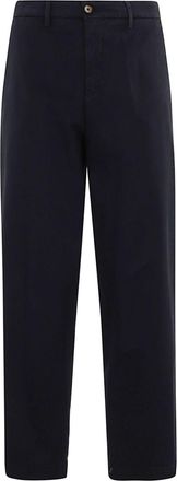 BRIGLIA 1949 Gerade Hose mit Logo-Patch - Blau