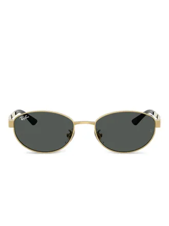 Ray-Ban Sonnenbrille mit ovalem Gestell - Gold