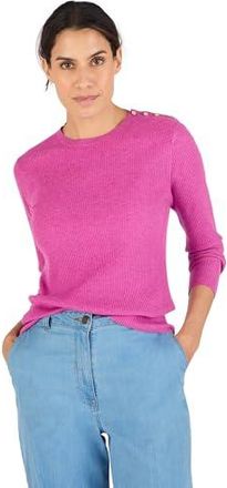 Damart Pull c&ocirc;tel&eacute; uni ou ray&eacute; Thermolactyl Femme Violet Taille 34/36