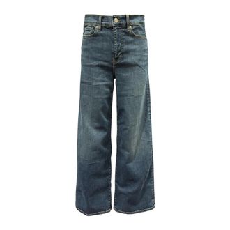 Frame Denim Slim Palazzo High-Waisted Schlagjeans - - Jeans - Damen - Blau - W25
