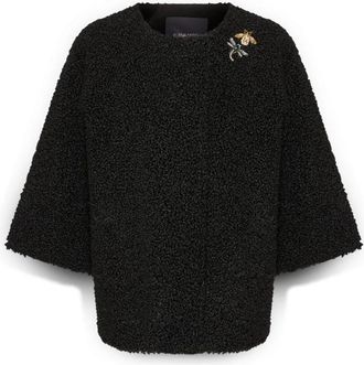 Elena Miro Femme, Vestes, Noir, Taille: 36 FR Teddy Jacket