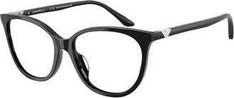 Emporio Armani Femme, Accessoires, Noir, Taille: 55 MM Cat-eye Optical Frame