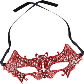 Artibetter Fledermaus Halbgesichtsmaske Halloween Party Cosplay Maske Leichtes Material Angenehm zu Tragen Geheimnisvolles Design