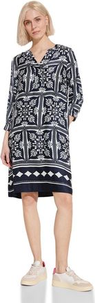 Street One Damen A143956 Tunika Kleid mit Print, Mehrfarbig, 36