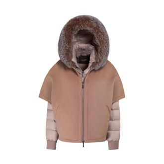 Moorer Stylische Jacke f&uuml;r M&auml;nner - - Jackets - Damen - Beige - M