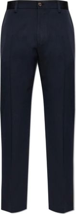 Dolce & Gabbana Homme, Pantalons, Bleu, Taille: M Pantalon Pliss&eacute; en Laine