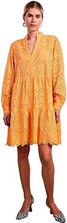 Vero Moda Holi Ls Dress S. Noos Robe, Orange Mock, S Femme