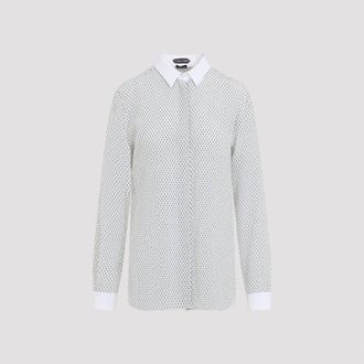 Tom Ford Multi Argyle Printed Silk Shirt