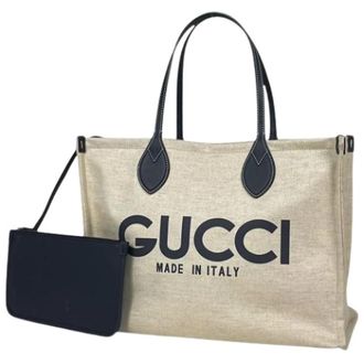 Gucci Sac cabas vintage Pre-owned - Femme - Pre-owned - Beige - Taille: ONE Size