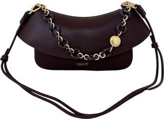 Generic Sac cabas pour femme - Sac &agrave; main en cuir inspir&eacute; des cr&eacute;ateurs - Cha&icirc;ne donut amovible et bandouli&egrave;re tubulaire - Sac port&eacute; &eacute;paule multi-positions (2