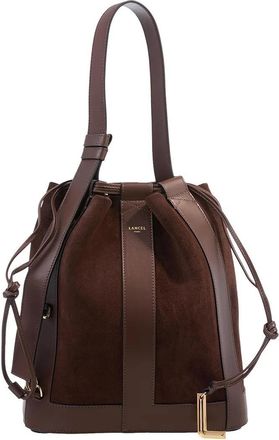 Lancel Crossbody Bags - Elles Suede Animation - M Bucket Bag - Gr. unisize - in Braun - f&uuml;r Damen