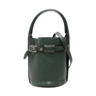 Celine Pre-owned Leather Bucket Bag - - Pre-owned - Damen - Gr&uuml;n - ONE SIZE