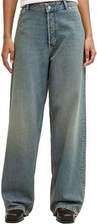 Jack & Jones Jxkyoto Baggy LW Jeans R228 DNM Sn, Denim Bleu m&eacute;dium, 24W / 30L