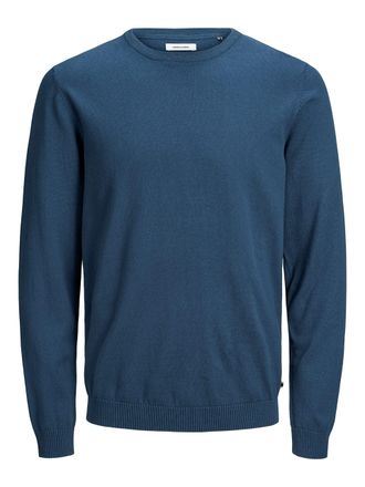 Jack & Jones Herren JJEBASIC Knit Crew Neck, Insignia Blue, XXXL EU