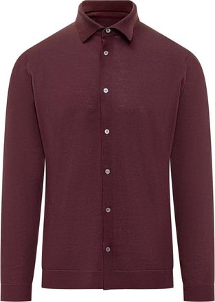 FILIPPO DE LAURENTIIS Homme, Pulls, Rouge, Taille: 2XL Knitted Shirt