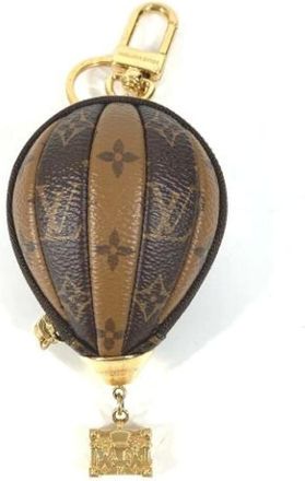 Louis Vuitton unisex, Pre-owned, Brun, Taille: ONE Size Porte-cl&eacute;s en toile Pre-owned