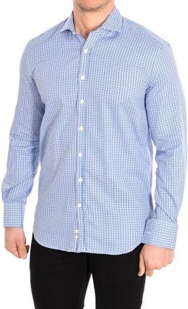 Café Coton Chemise homme manches longues col revers fermeture boutonnée NAIRN3