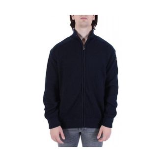 Paul & Shark Zip-Cardigan mit ikonischem Badge - - Knitwear - Herren - Blau - 2XL