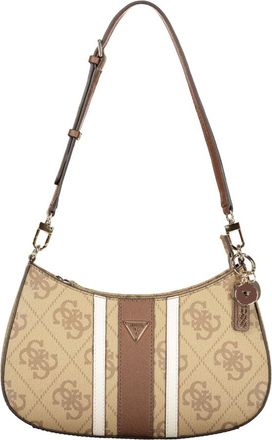 Guess Femme, Sacs, Beige, Taille: ONE Size Noelle II Sac bandouli&egrave;re zipp&eacute; sur le dessus