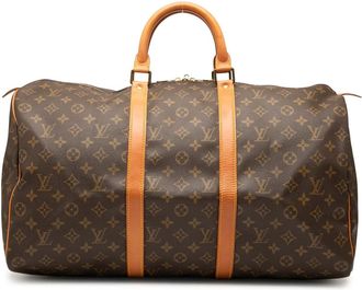 Louis Vuitton Weekender - Monogram Keepall 50 - Gr. unisize - in Braun - f&uuml;r Damen